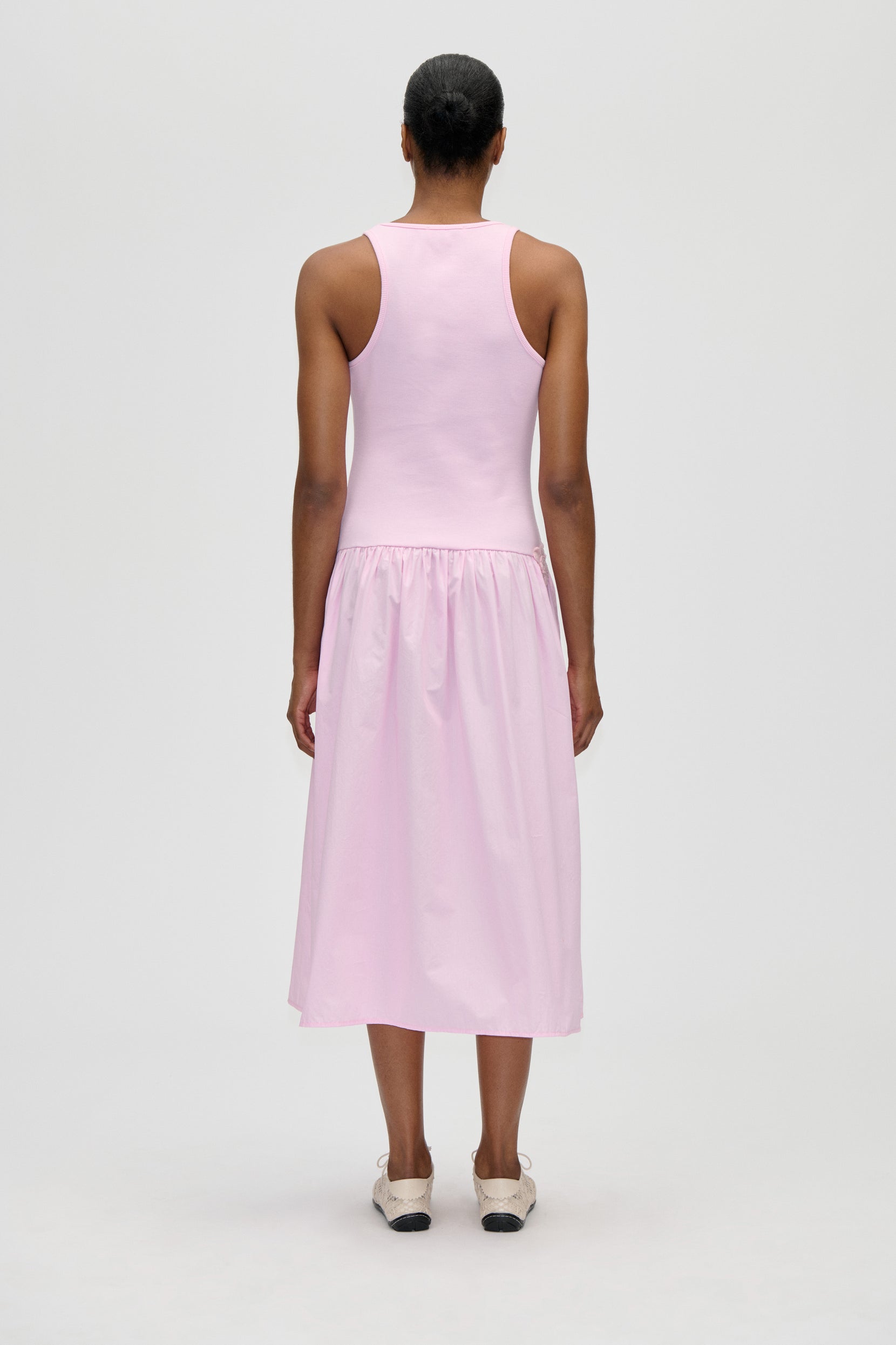 Casual Tank Midi Dress - Cherry Blossom - Stine Goya
