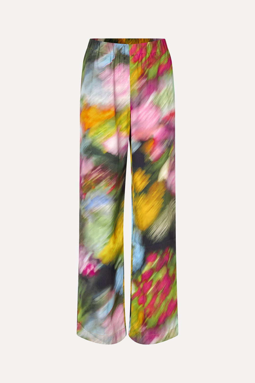 Elasticated Long Pants - Liquid Floral - Stine Goya