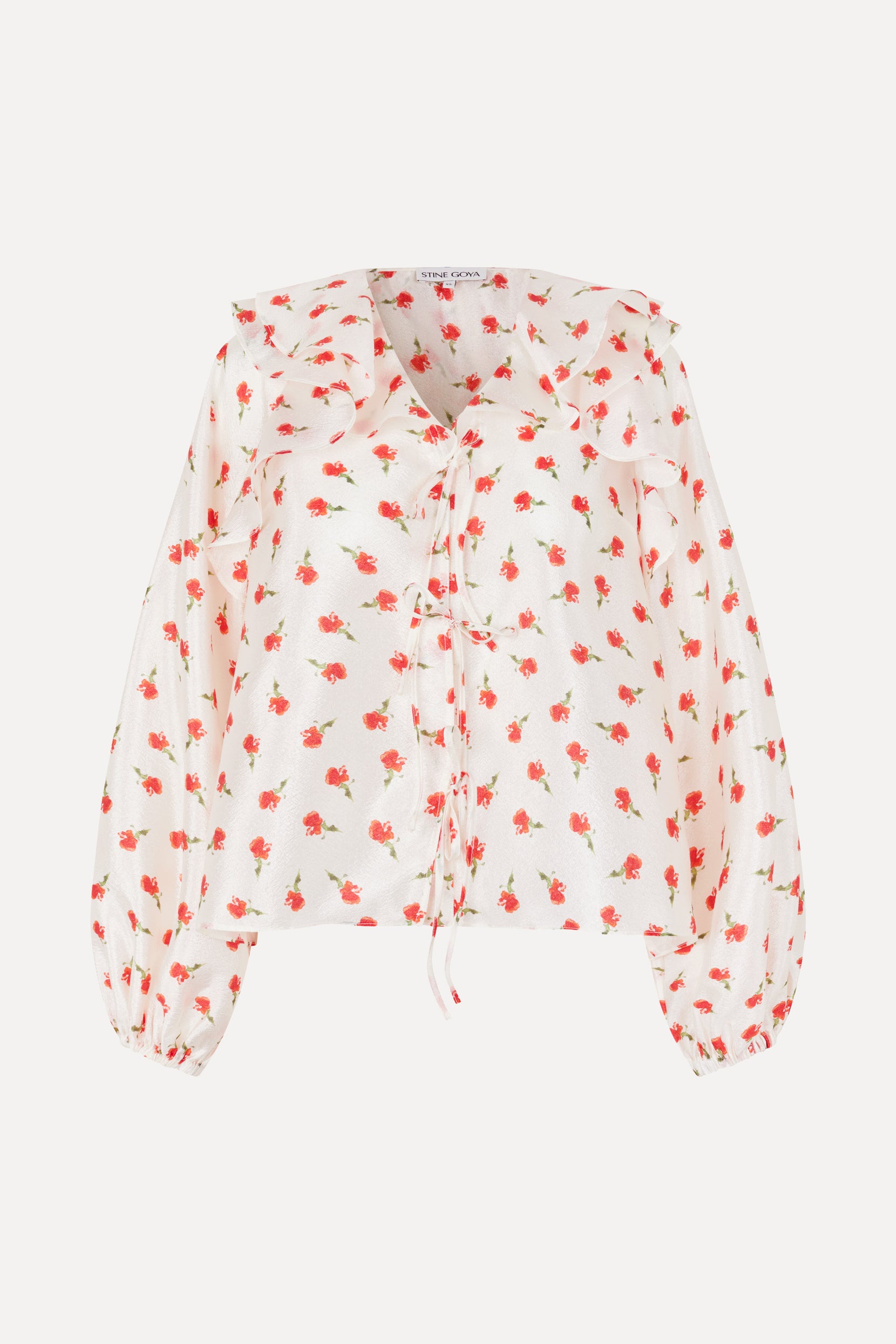 Multi Ruffle Raglan Top - Ditzy Petunia - Stine Goya