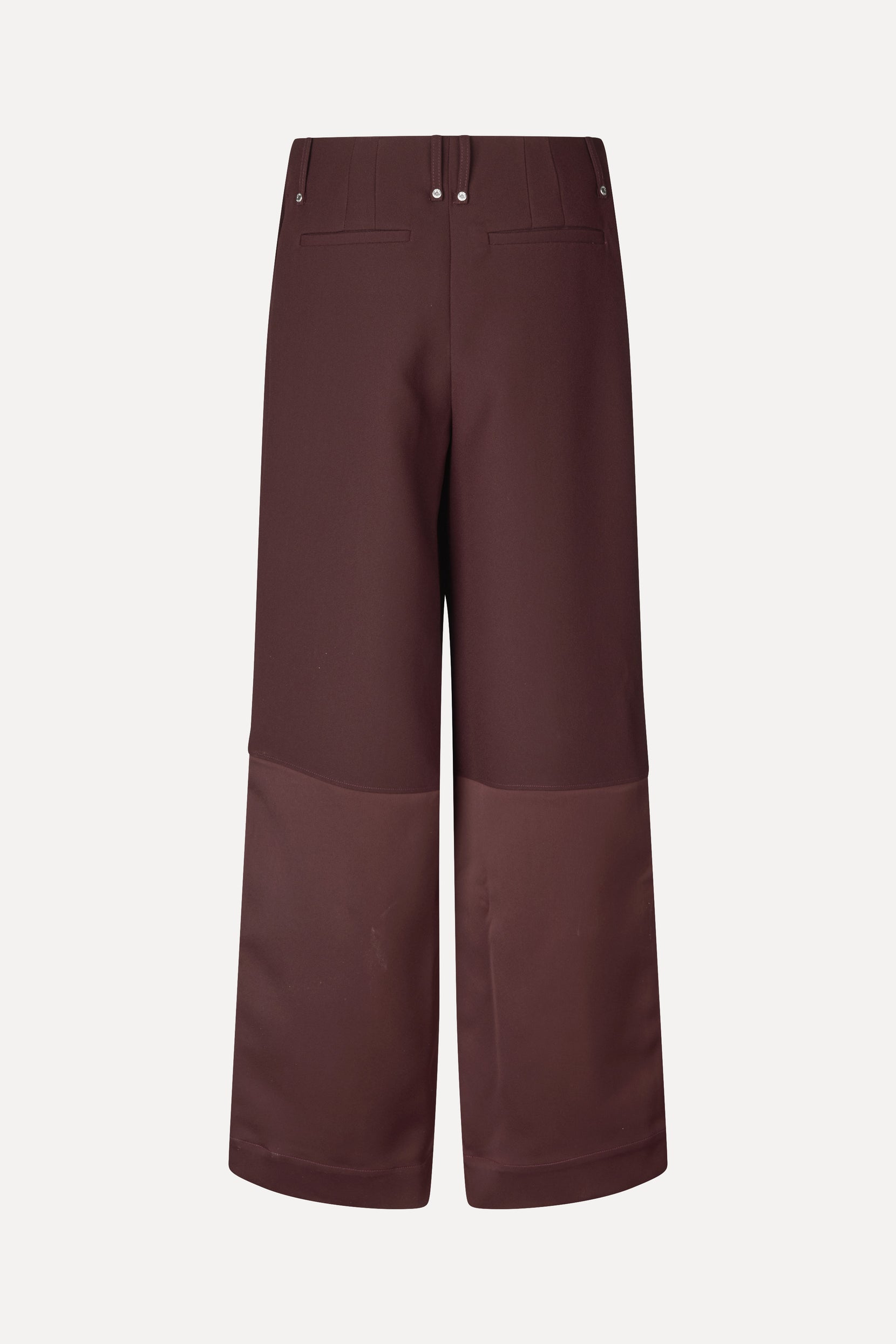 Structured Long Pants - Aubergine - Stine Goya